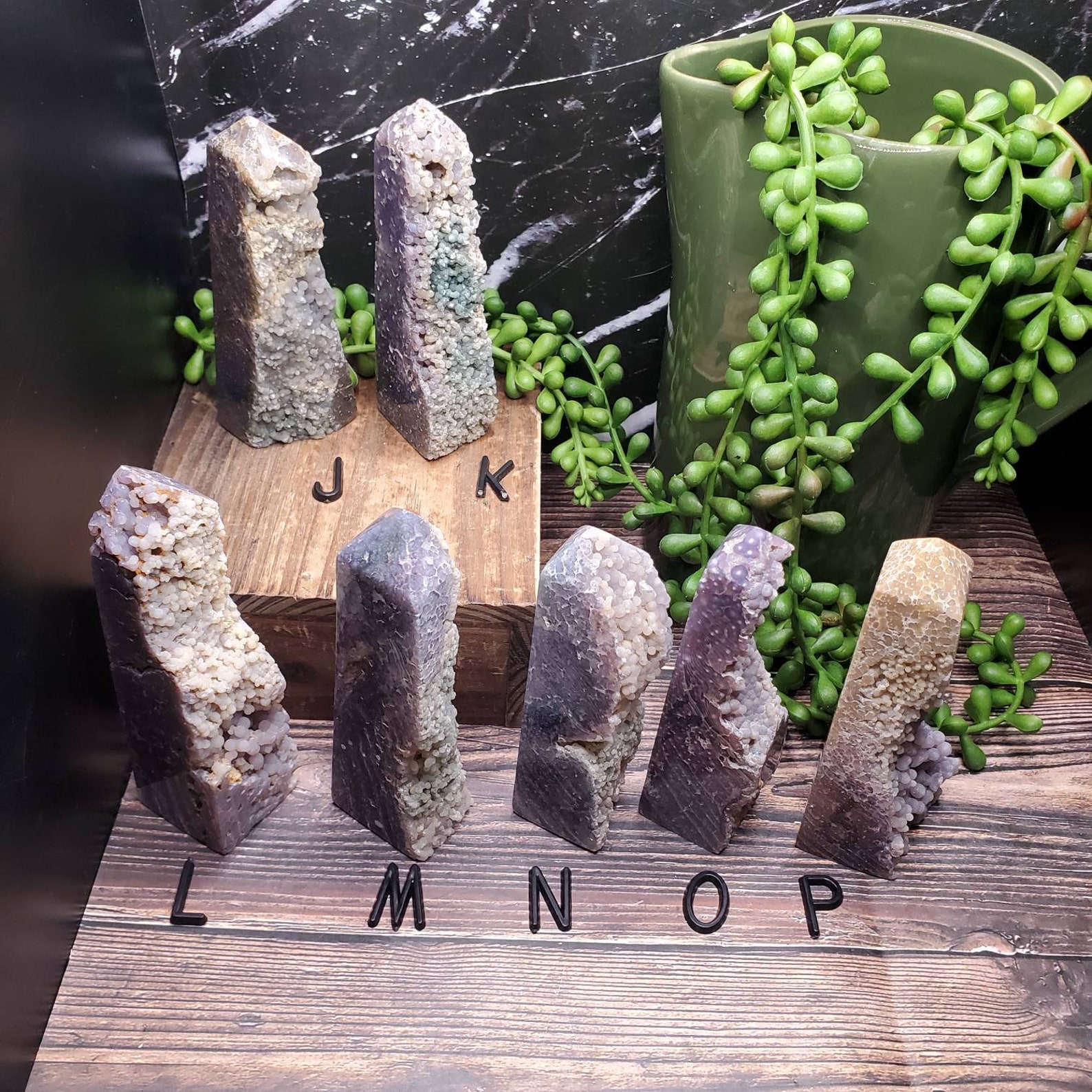 Grape Agate Towers You Choose - Etsy