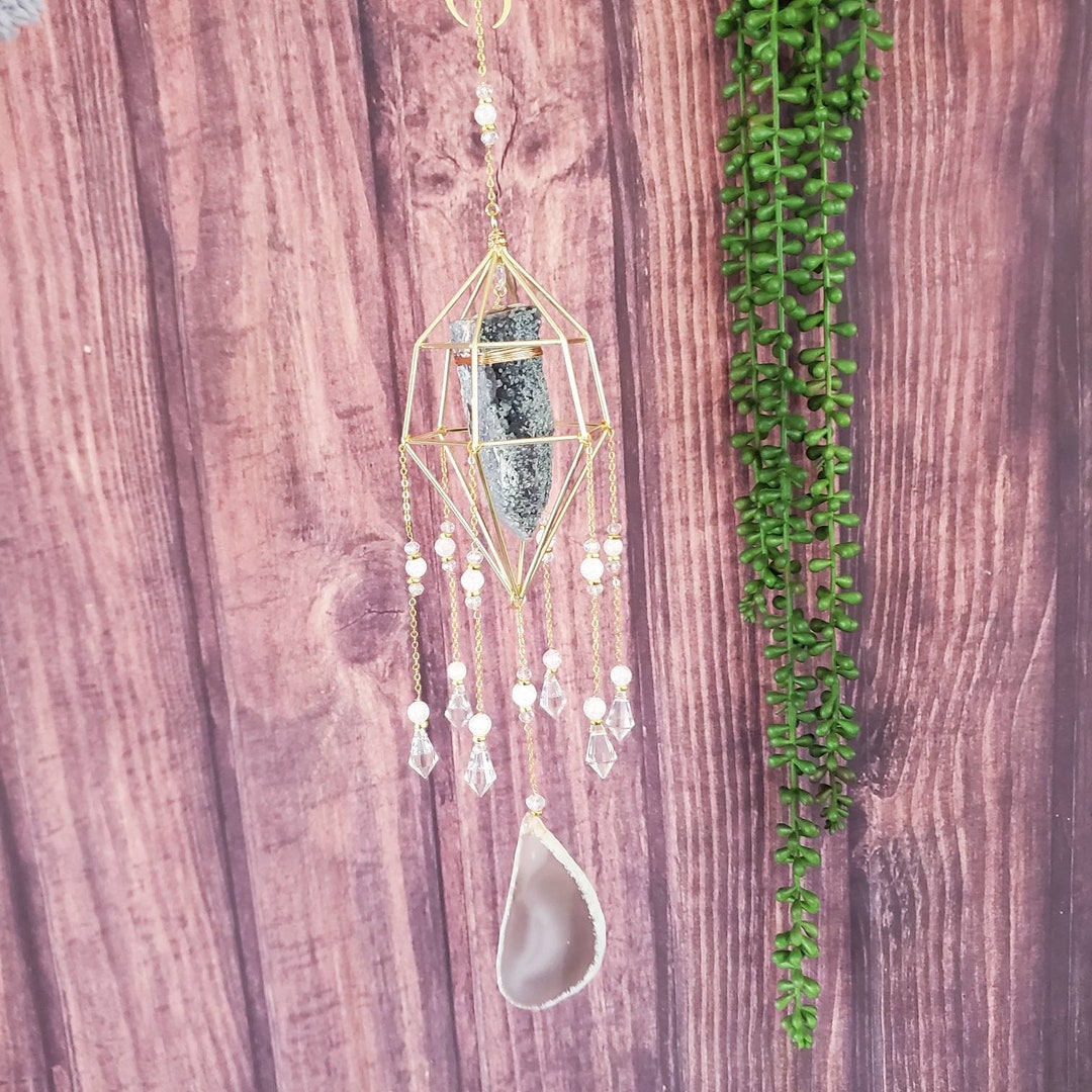Grape Agate Suncatcher - Etsy