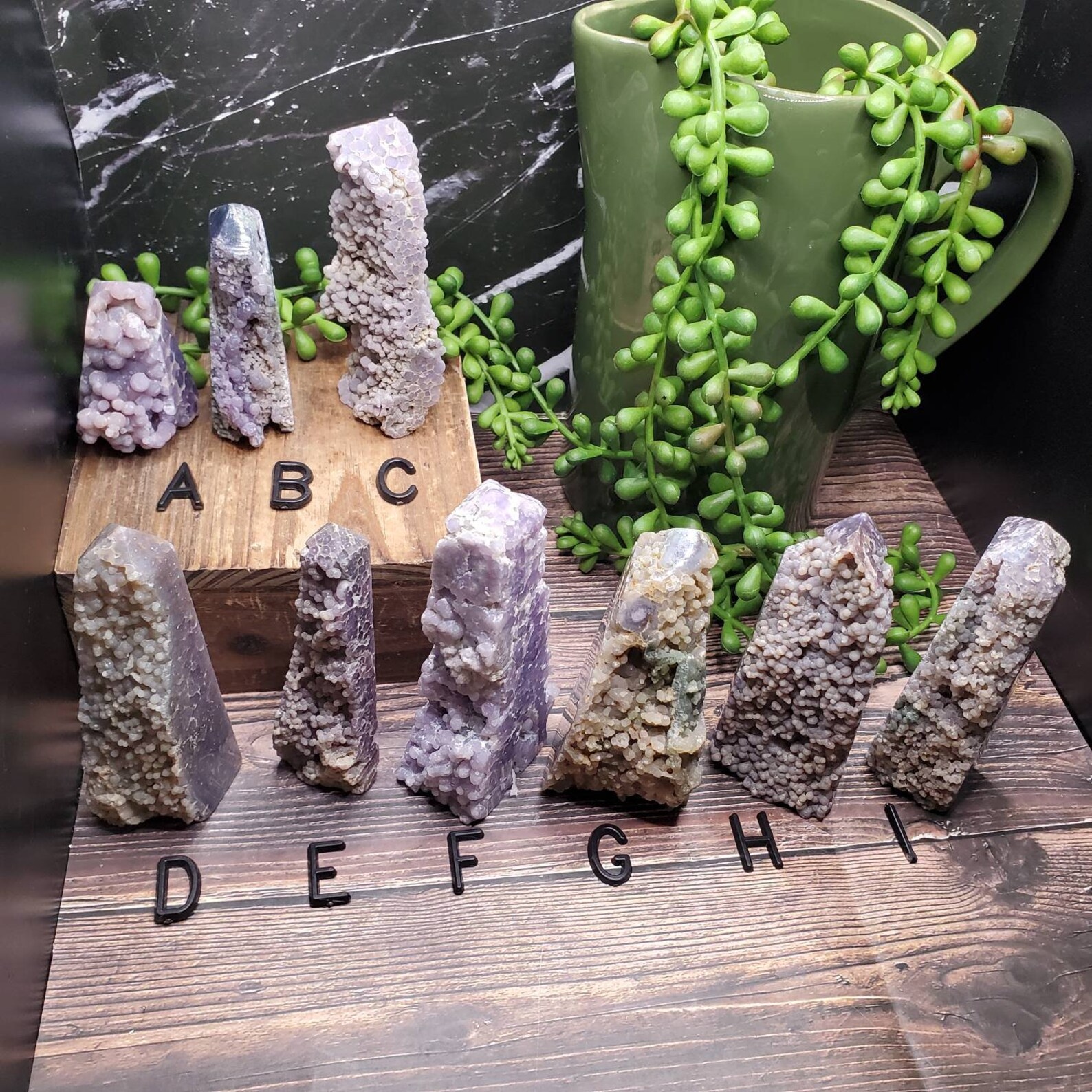 Grape Agate Towers You Choose - Etsy