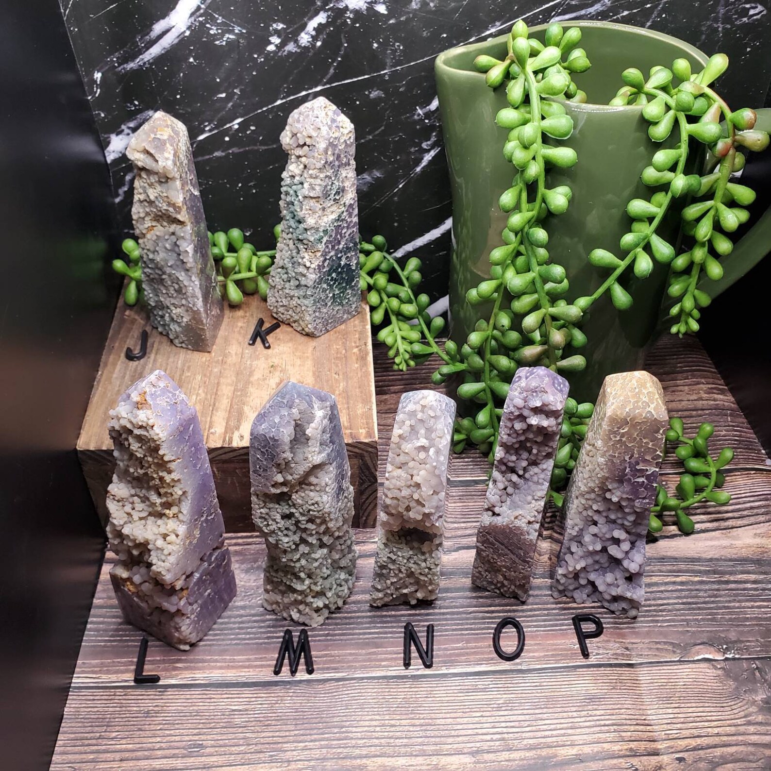 Grape Agate Towers You Choose - Etsy