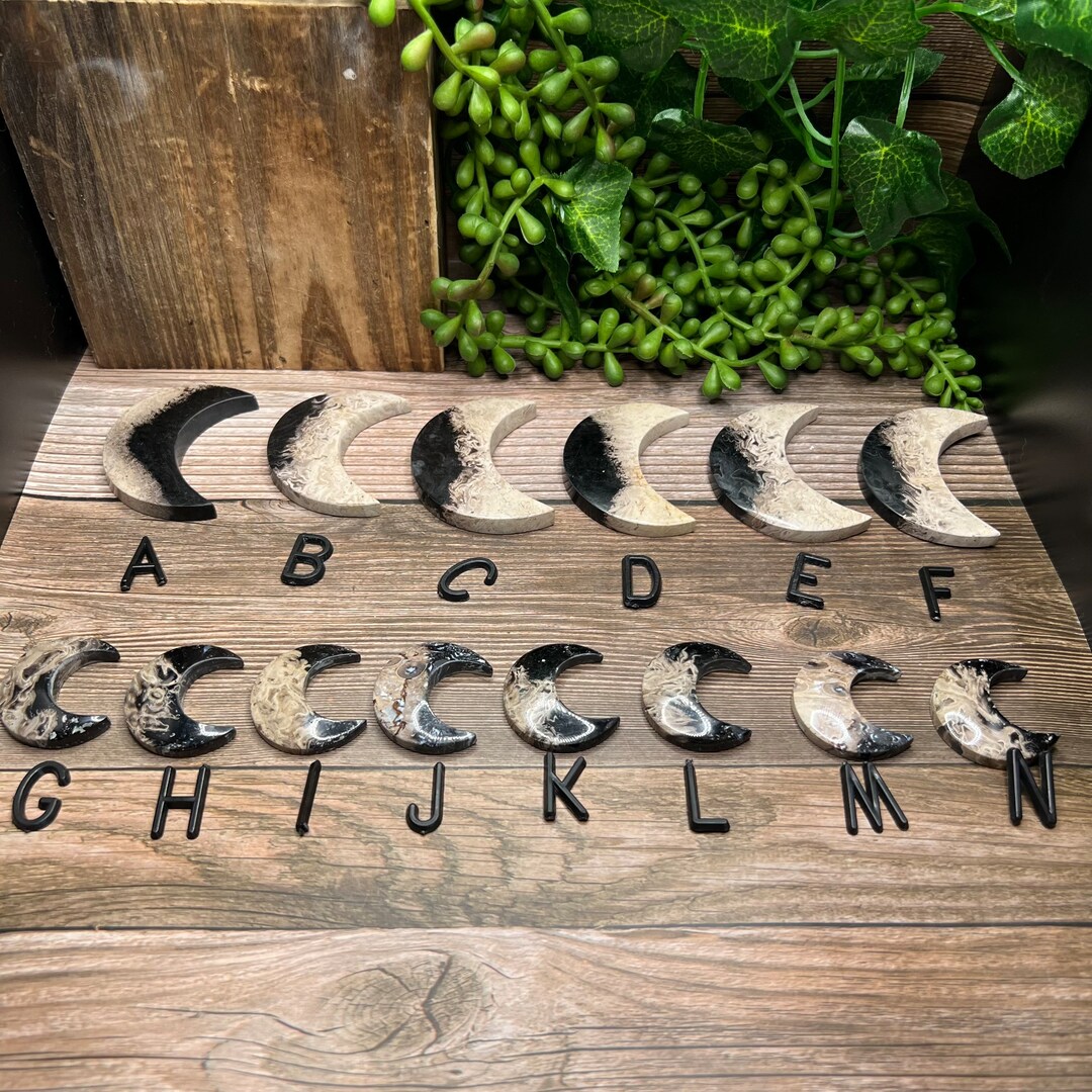 Palm Root Fossil Crystal Moon - Etsy