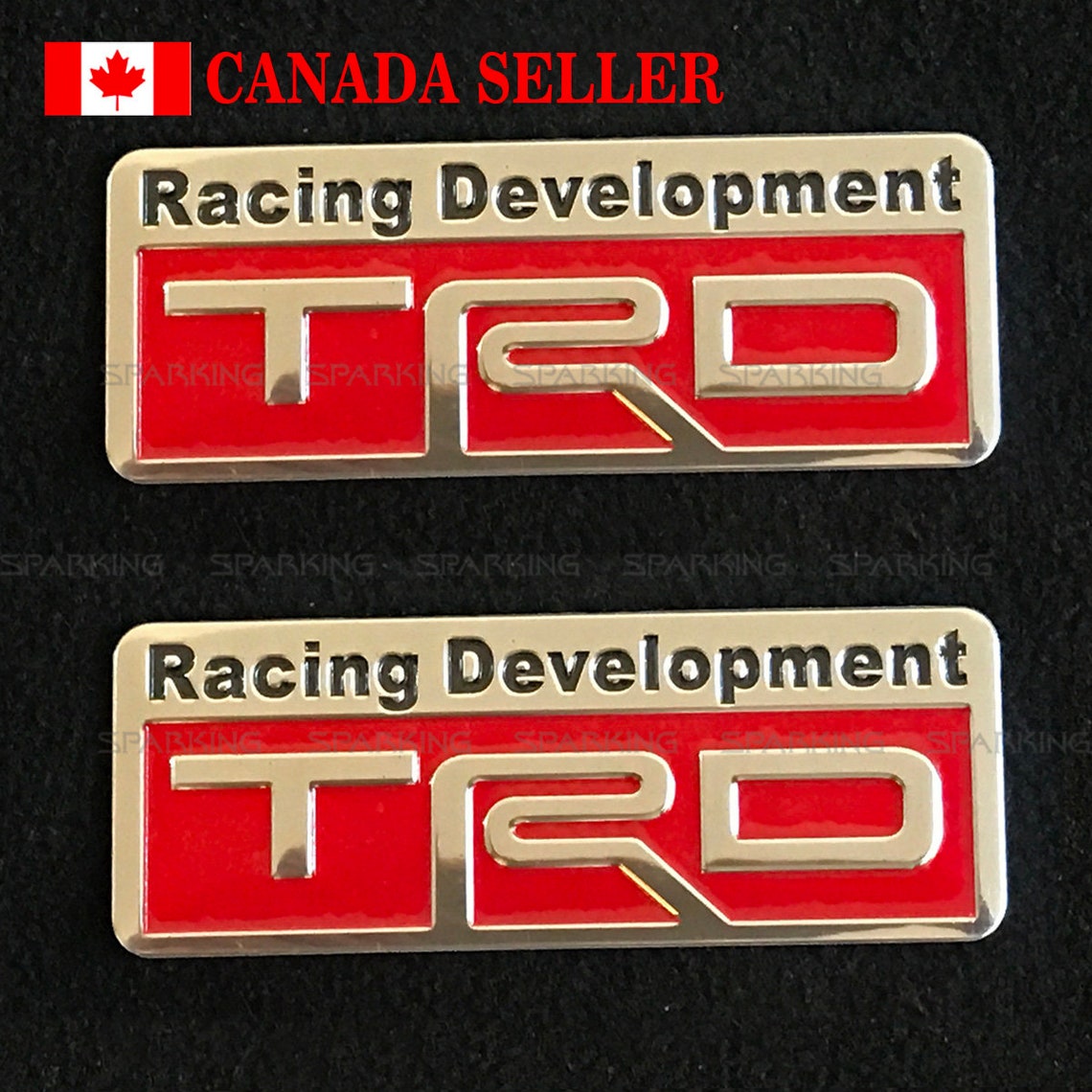 2PCS Aluminum TRD Emblem Badge Decal Stickers for car laptop | Etsy