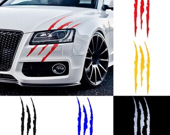 Headlight Claw Scratch Decal | Etsy