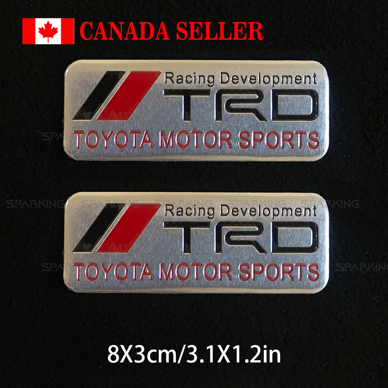 2PCS Aluminum TRD Emblem Badge Decal Stickers for car laptop | Etsy