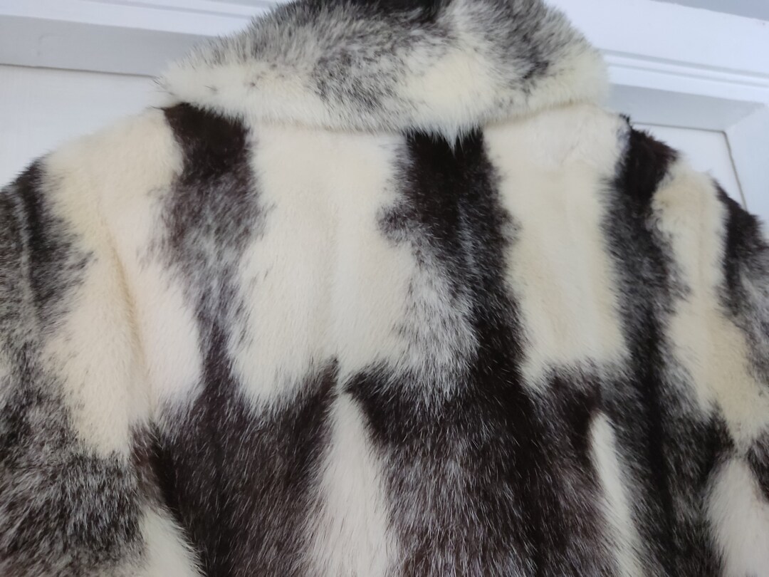 Beautiful Soft Real Cross Mink Fur Coat / Jacket Size M, 8 / 10 / 12 - Etsy