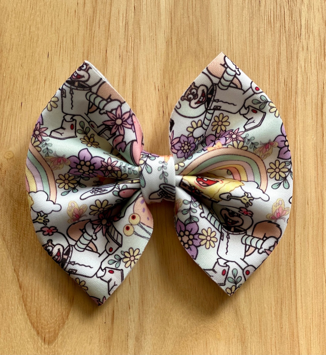 Spongebob Hair Bow Spongebob Toddler Hair Clip Baby - Etsy