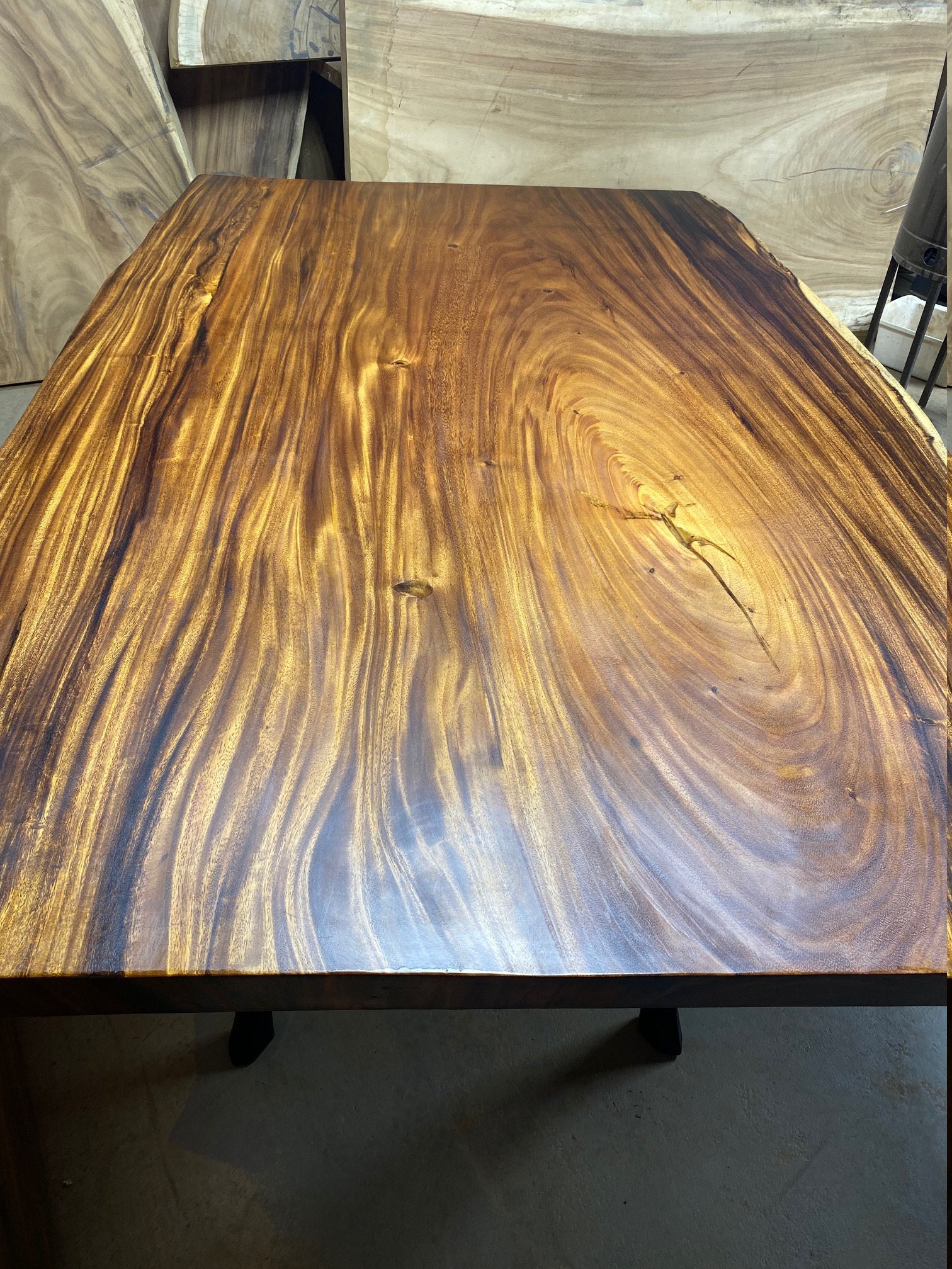 4' X7' Live Edge Monkey Pod Dining Table - Etsy