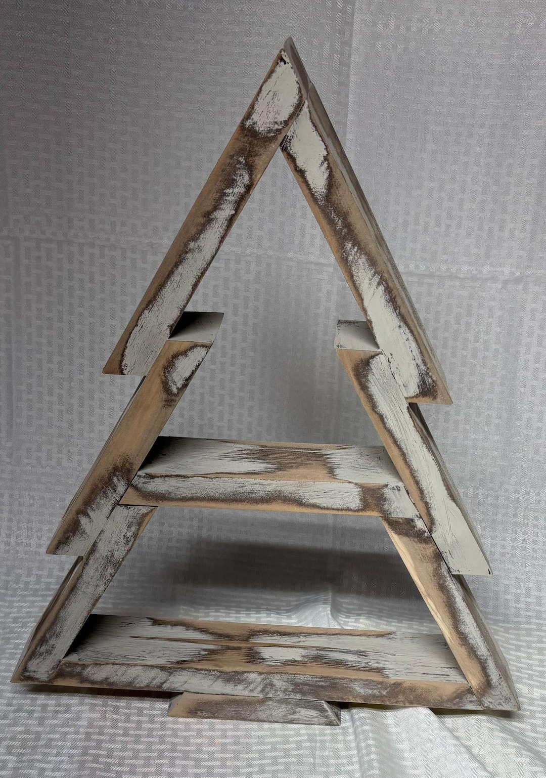 Rustic White Wooden Christmas Tree - Etsy