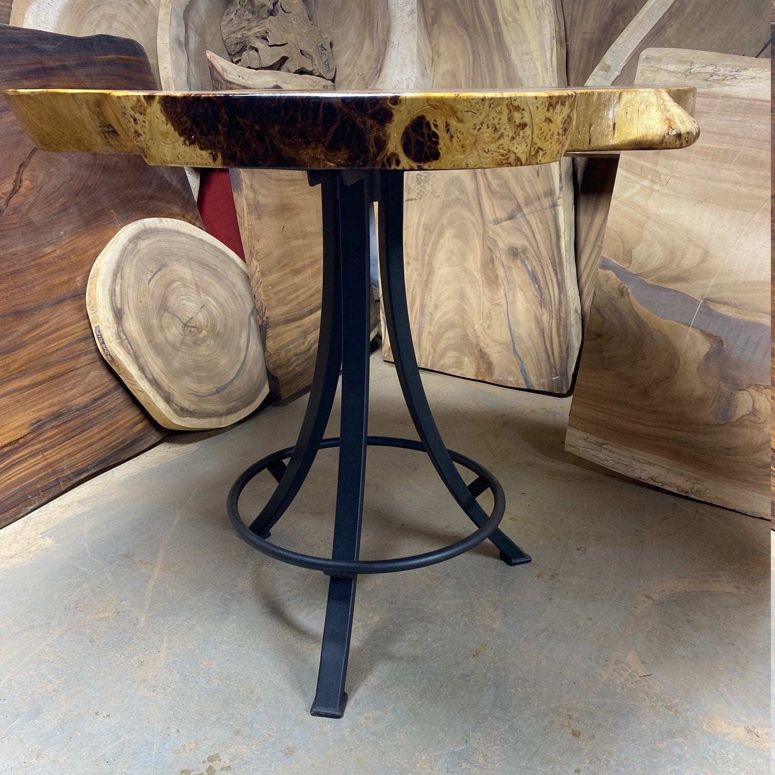 Monkey Pod High Top Pub Table - Etsy