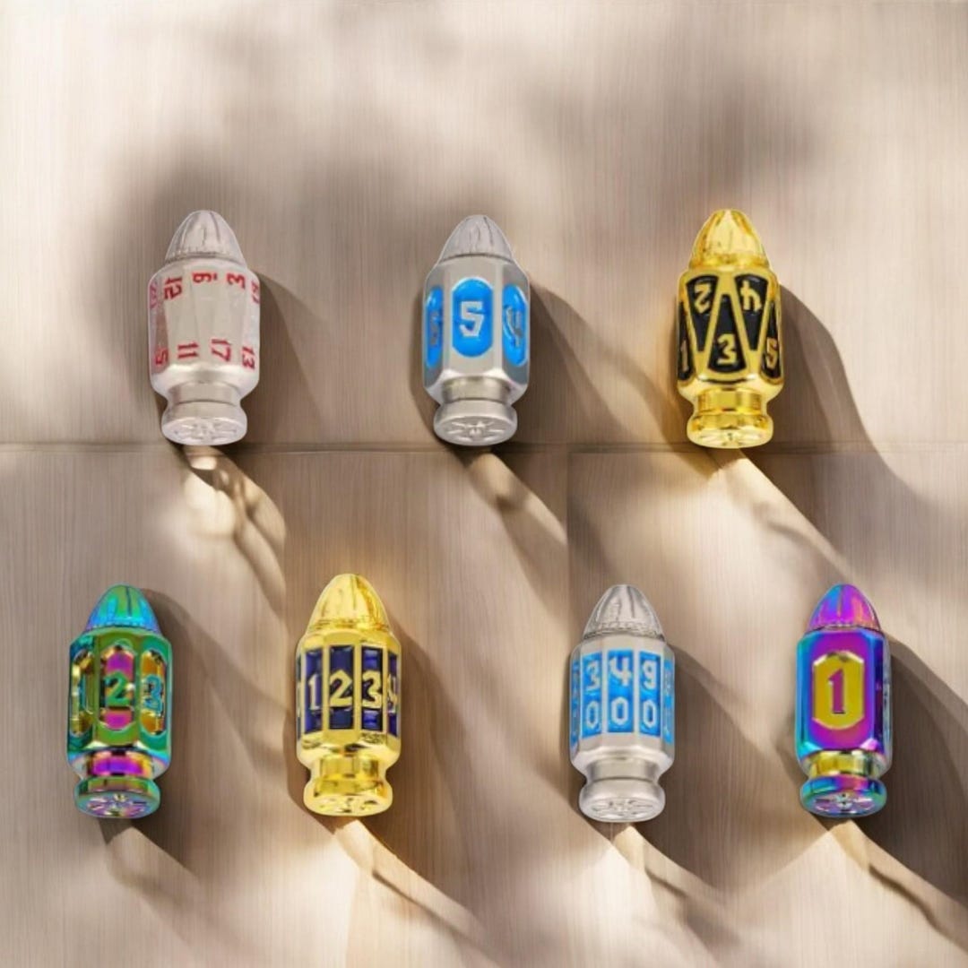 Metal Bullet Dice Set With Ammo Case | Dnd Bullet Dice | Tactical ...