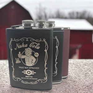 Fallout 8oz Flask - Vault-tec Approved, Nuka-cola - Designed for Your ...