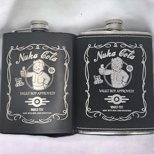 Fallout 8oz Flask - Vault-tec Approved, Nuka-cola - Designed for Your ...