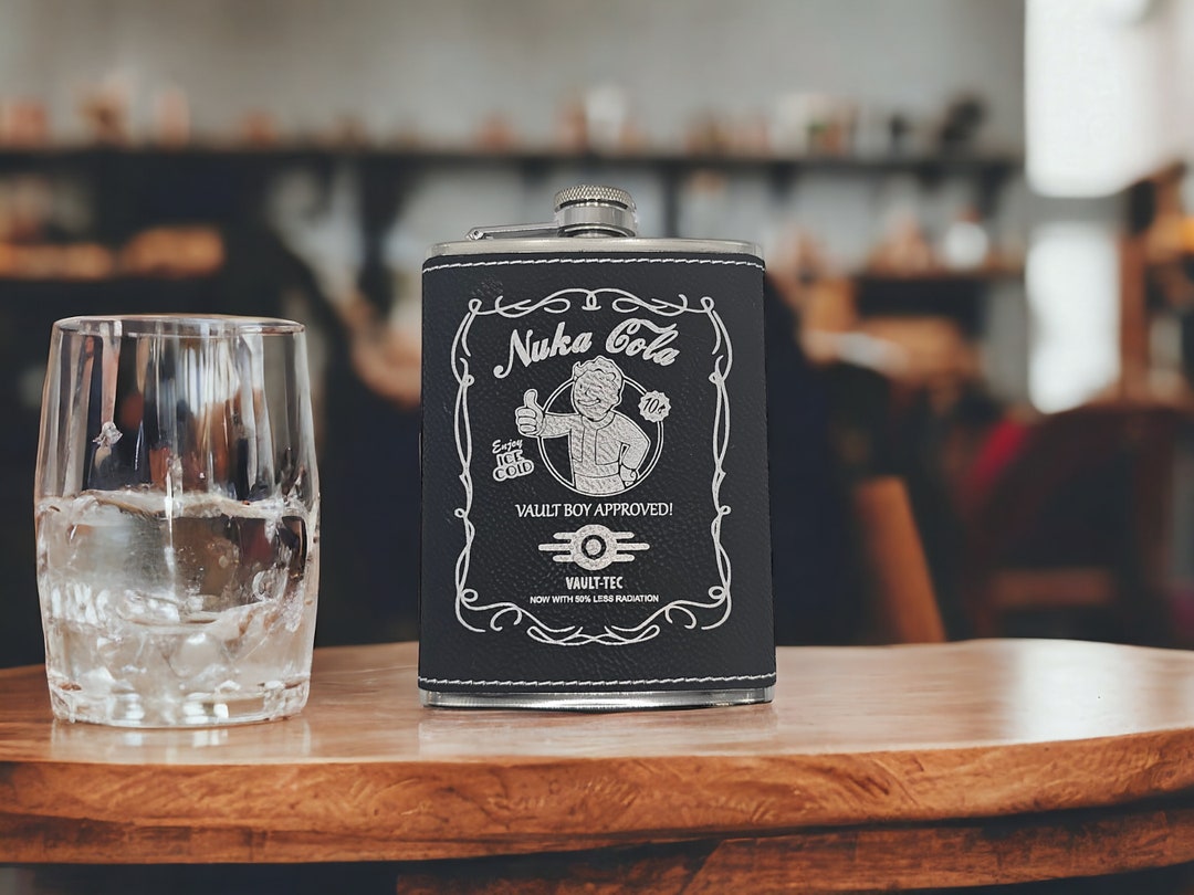 Fallout 8oz Flask Vault-tec Approved, Nuka-cola Designed for Your Post ...