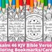 Psalm 46 Coloring Bible Verse Bookmarks, KJV Scripture God is Our ...