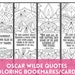 Oscar Wilde Quotes Mandala Coloring Bookmarks, Book Club Relaxing ...