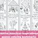 Native American Quotes Coloring Bookmarks Indigenous People Day Craft ...