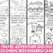 Travel Quotes Coloring Bookmarks for Kids and Adults, Adventure Road ...