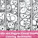 Cute Kawaii Fruit Coloring Bookmarks for Kids or Adults - Etsy