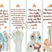 Christmas Nativity Scripture Bookmarks, Bible Verse DIY Gift Goodie Bag ...