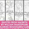 Famous Music Quotes Doodle Coloring Bookmarks, Music Teacher or Student ...