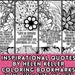Helen Keller Quotes Coloring Bookmarks, Floral Doodles Colouring ...