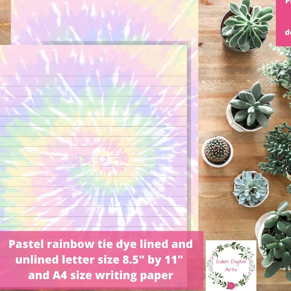 Rainbow Stationary - Etsy
