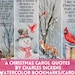 Christmas Carol Dickens Quotes Bookmarks, Watercolor Snowy Winter ...
