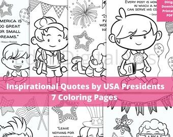 Presidents Day Coloring - Etsy