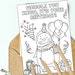 Cute Penguin Pun Coloring Birthday Card for Kids, Waddle You Know It's ...