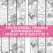 Pirates Doodle Coloring Bookmarks, Treasure Adventure Craft, Party ...