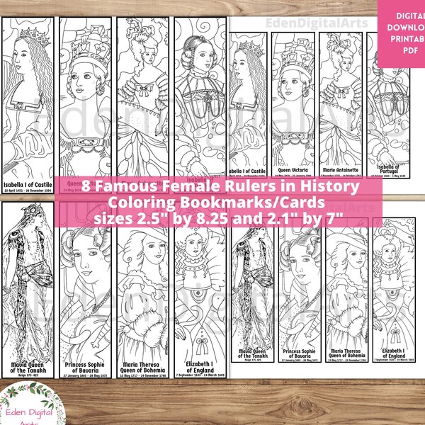 Women in History Coloring Page Printable - Etsy