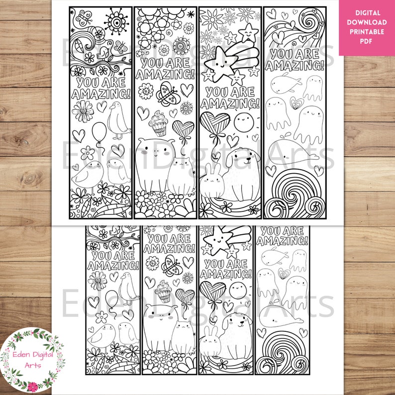 Acts of Kindness Coloring Bookmarks for Kids Encouraging - Etsy