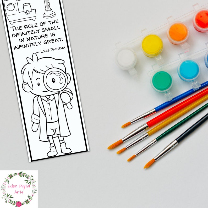 Famous Scientists Quotes Coloring Bookmarks for Kids Back to - Etsy