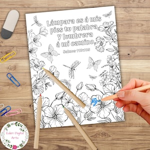Spanish Language 20 Promises of God Bible Verse Coloring Pages, Espanol ...