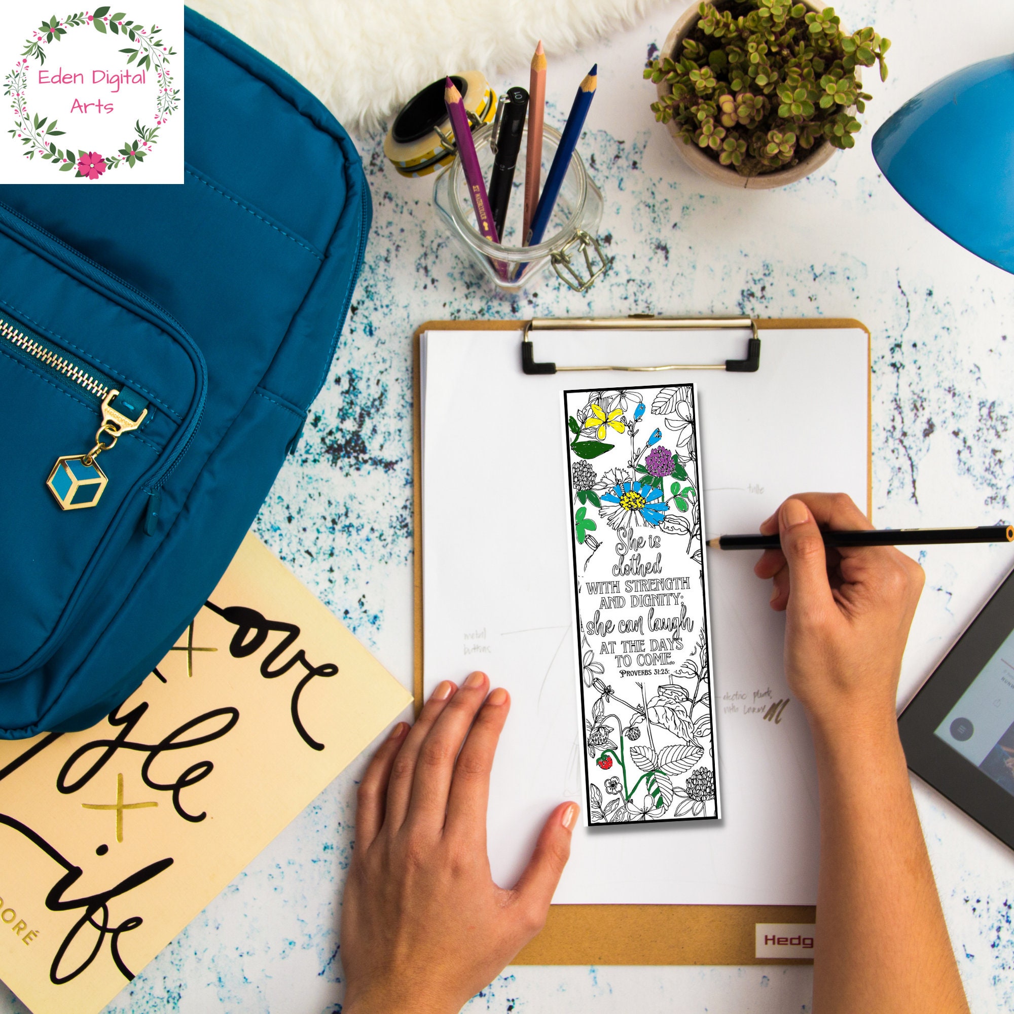 Proverbs 31 Coloring Bible Verse Bookmarks Cards Scripture & | Etsy