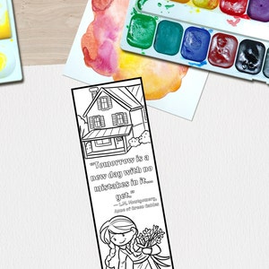 Quotes From Anne of Green Gables Coloring Bookmarks, Literary Classroom ...
