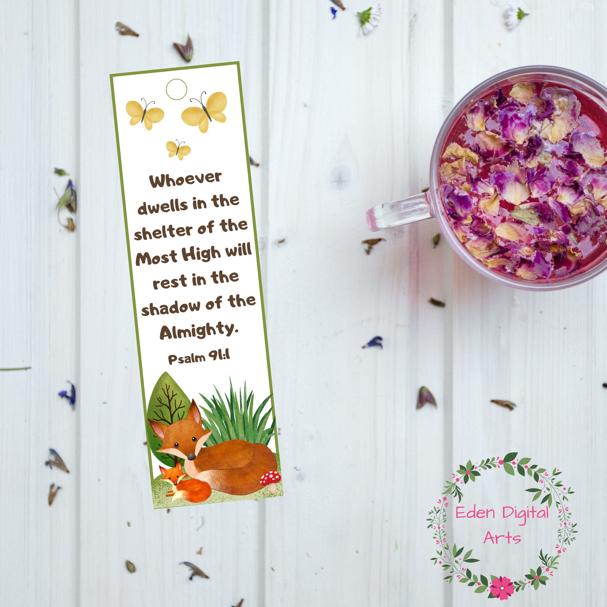 Psalm 91 Bookmarks for Kids Prayer of Protection Bible - Etsy Singapore