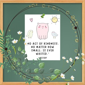 Kindness Quotes Posters and Coloring Pages Set, Be Kind Friend School ...