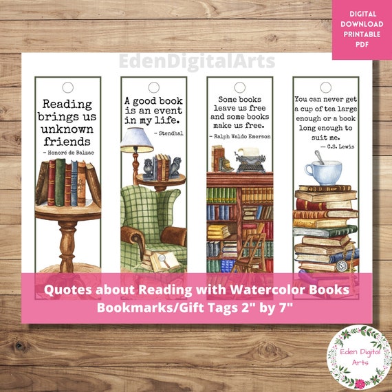 Quotes About Reading Bookmark