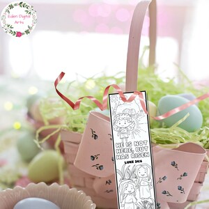 Color Your Bookmarks Easter Bible Verses for Kids, Christian Scripture ...