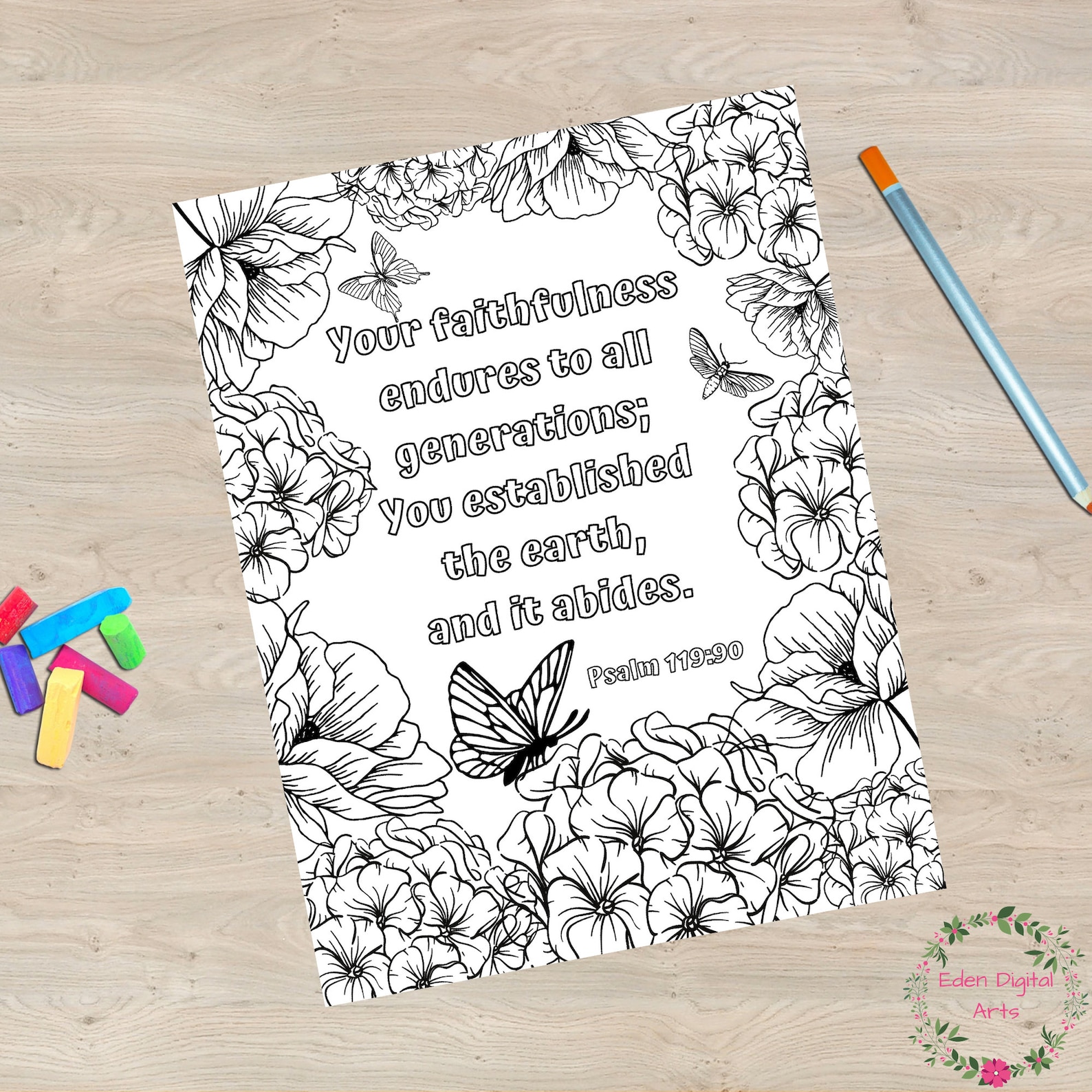 20 Promises of God Bible Verse Coloring Pages for Adults Teens & Kids ...