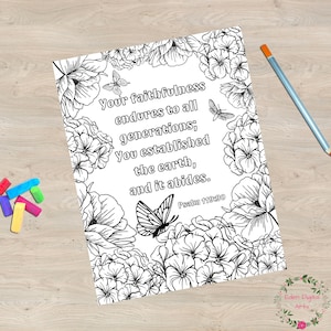 20 Promises of God Bible Verse Coloring Pages for Adults Teens & Kids ...
