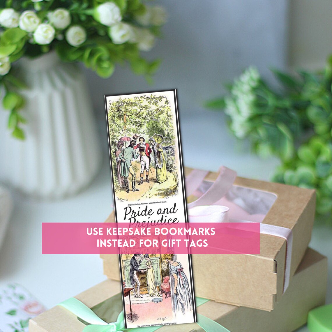 Pride and Prejudice Scenes Bookmarks Jane Austen's Book - Etsy
