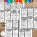 Noah's Ark Bible Story Coloring Bookmarks for Kids, Cute Animals ...