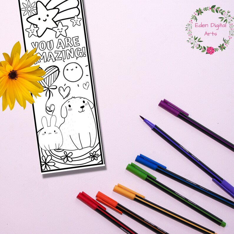Acts of Kindness Coloring Bookmarks for Kids Encouraging | Etsy