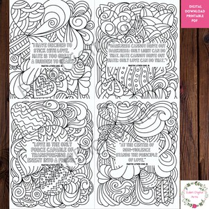 MLK Jr Love Quotes Coloring Pages for Kids and Adults, Fun Class ...