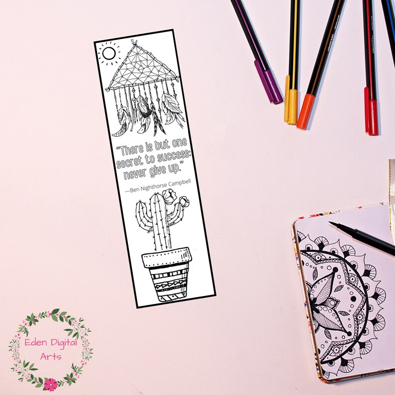 Native American Quotes Coloring Bookmarks Indigenous People - Etsy ...