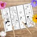 Asian Japanese Theme Coloring Bookmarks, AAPI Heritage DIY Craft Cards ...
