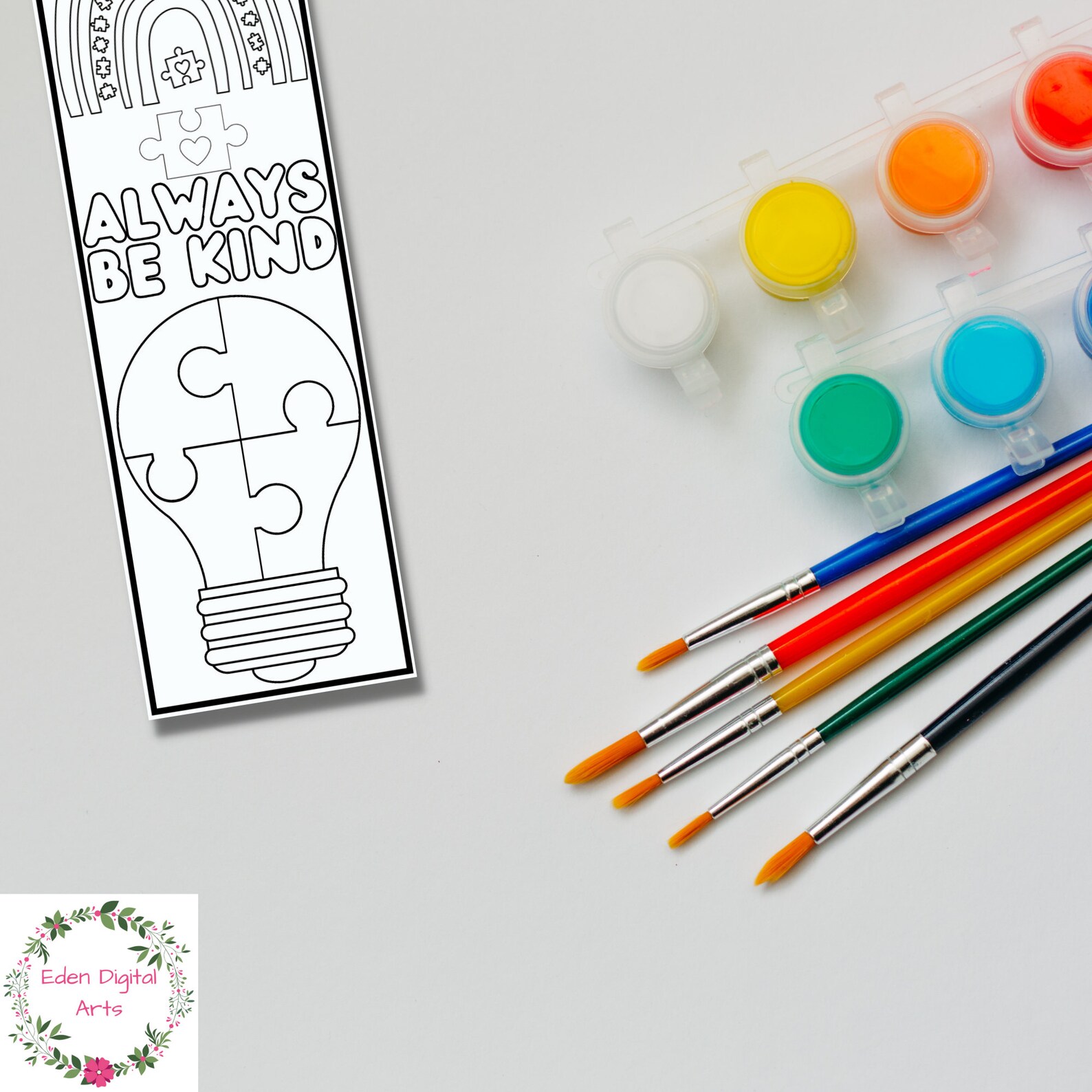 Autism Awareness Coloring Bookmarks for Kids Acceptance & | Etsy