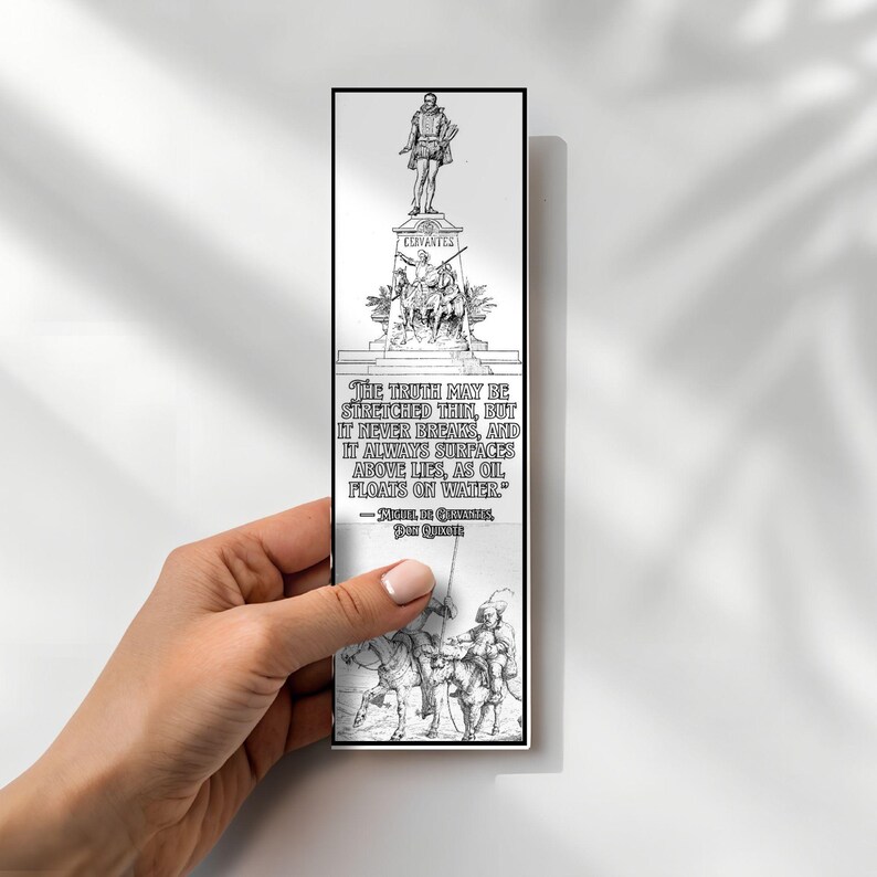Don Quixote Coloring Bookmarks Quotes by Miguel De Cervantes Printable ...